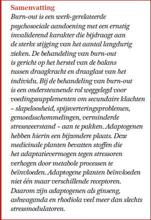 De rol van adaptogenen bij een burn-out - OrthoFyto